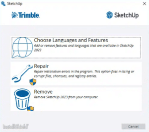 Restauration des vignettes SketchUp sur PC